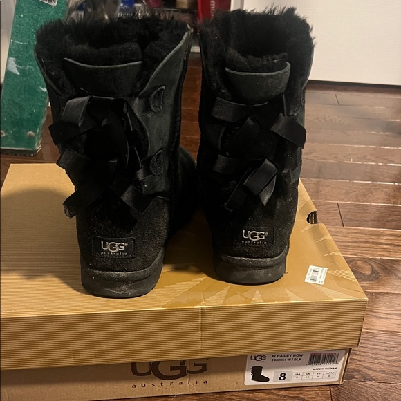 UGG | Shoes | Bailey Bow Black Uggs | Poshmark
